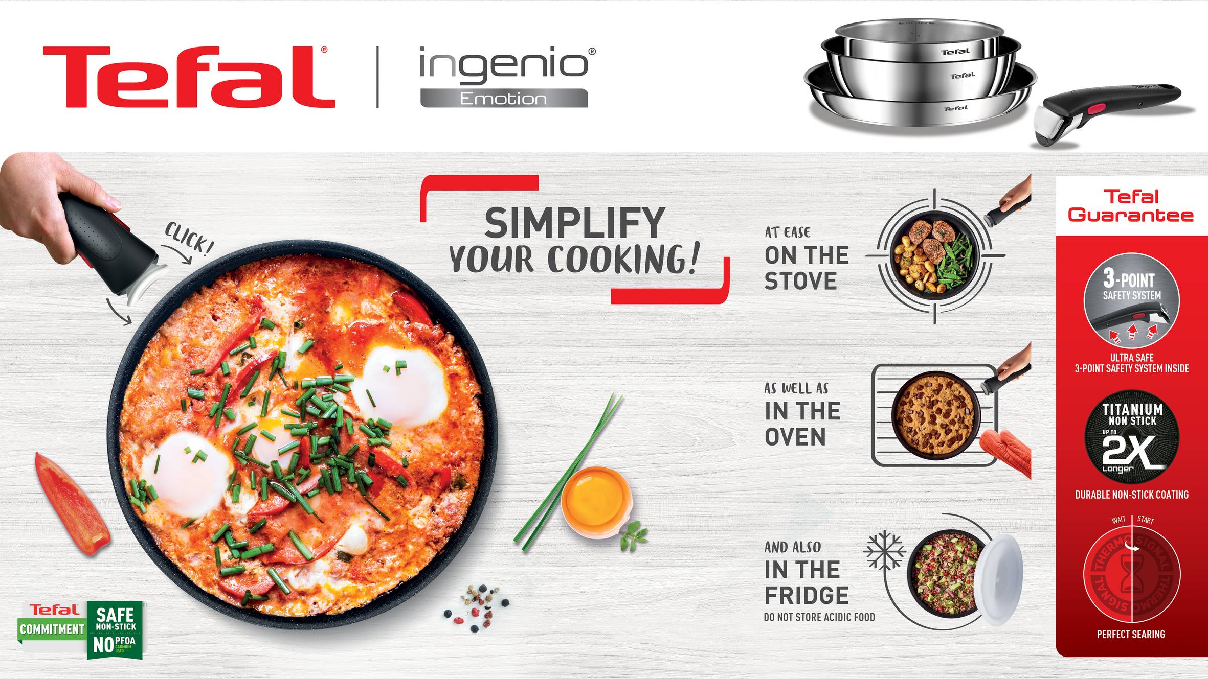 Shop Tefal Ingenio Emotion Frypan 28cm | TEFAL MALAYSIA