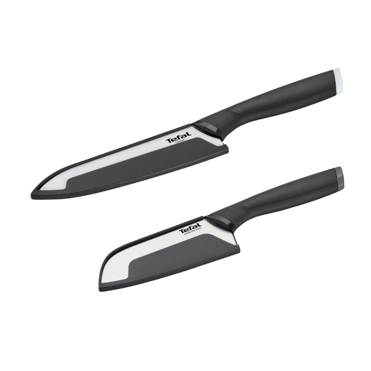 Tefal Comfort Knives 2 Pcs Set (Santoku 12cm + Chef Knife 15cm) | TEFAL