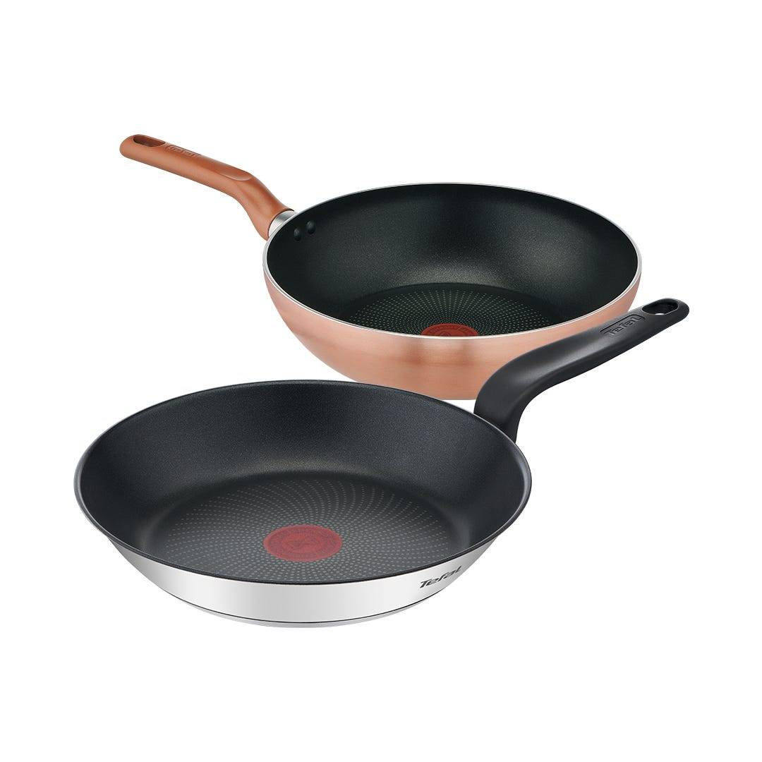 BUNDLE: Tefal Cook & Shine Wokpan 28cm + Primary Frypan 24cm | TEFAL